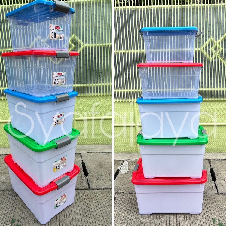 Jual Stok Banyak BASIC HOME LION STAR Box Container Box Roda Ukuran 3 ...