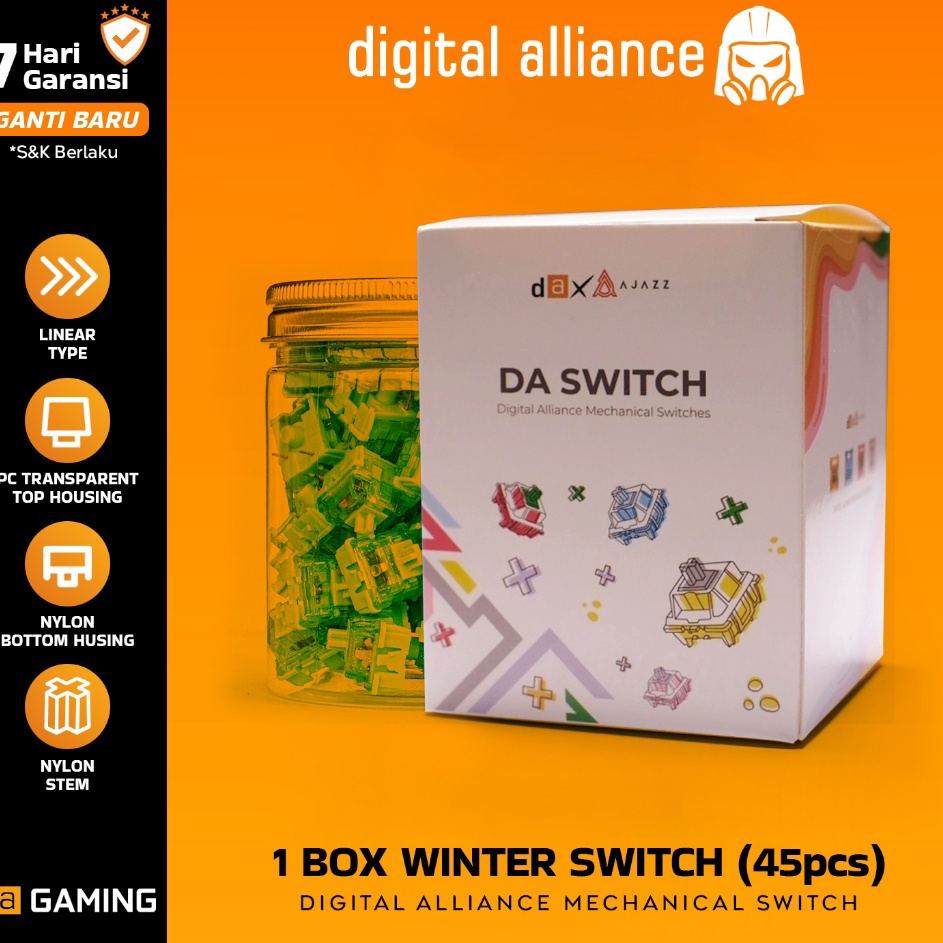 Jual Hot Sale Switch DA x AJAZZ Winter 3 Pin Plate Mount 48g Linear ...