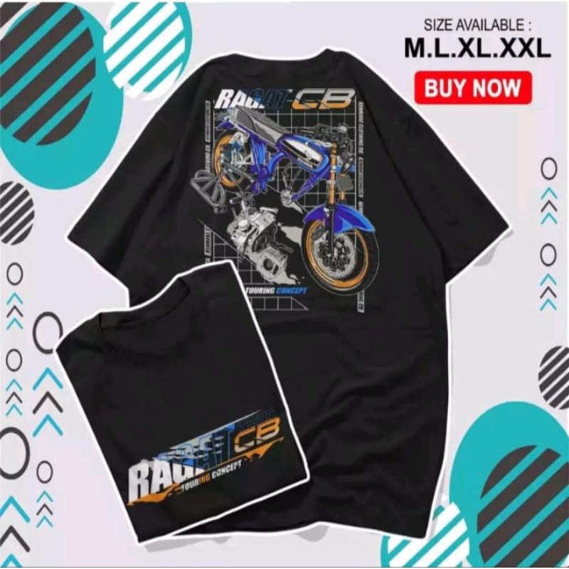 Jual T-Shirt ragat cb Kaos cb kaos honda gank cb biru kaos distro bisa COD | Shopee Indonesia