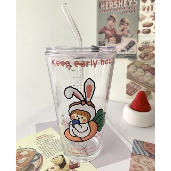 Jual Harga Termurah tumbler kaca tumblr kacagelas cafe gelas aesthetic ...
