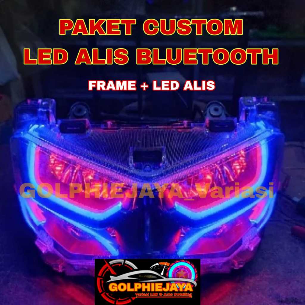 Jual LED ALIS CUSTOM NMAX NEW PLUS FRAME SIAP PAKAI / FRAME ALIS CUSTOM ...