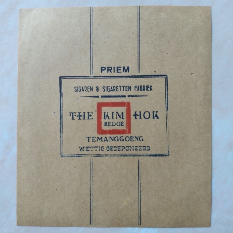 Jual Koleksi Etiket Label Sig4ret Jadul The Kim Hok 1940-1950 an ...