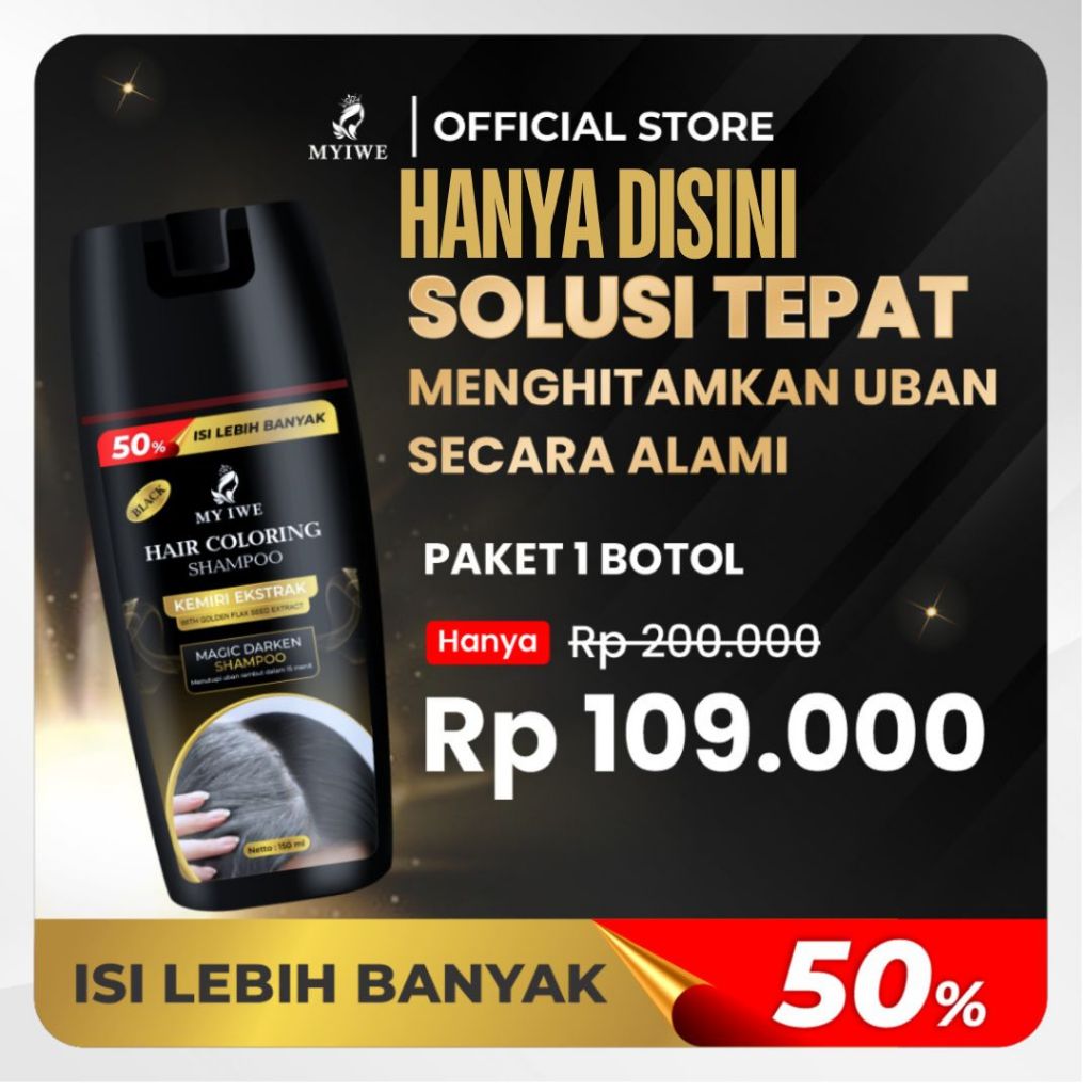 Jual My Iwe Hair Coloring Shampoo Shampo Anti Uban Ampuh Sampo ...