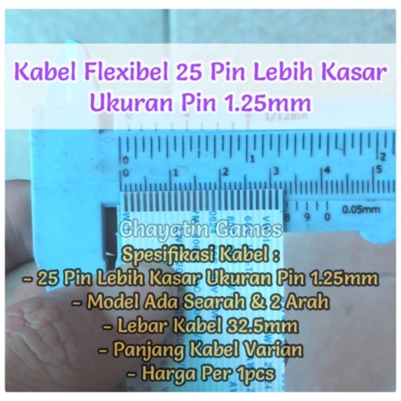 Jual Kabel Fleksibel 25 Pin Ukuran Pin 1.25mm | Shopee Indonesia
