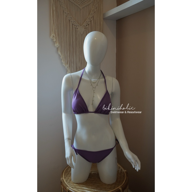 Jual Bikini Holic | Bikini Basic Purple Dark | Swimwear | Bikini | Shopee Indonesia