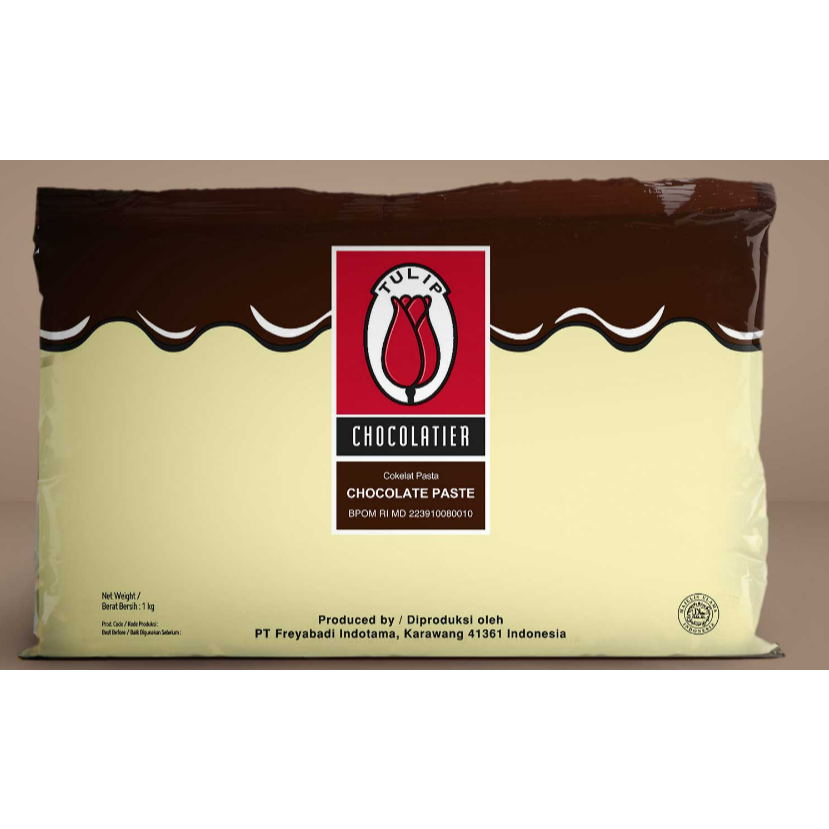 Jual Cokelat Pasta Tulip Chocolate Filling 1Kg | Shopee Indonesia