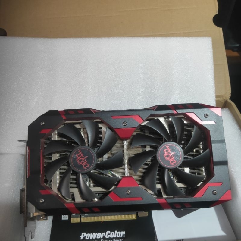 Jual VGA RX 580 8gb DDR5 256 bitt POWERCOLOR REDevil fullset | Shopee ...