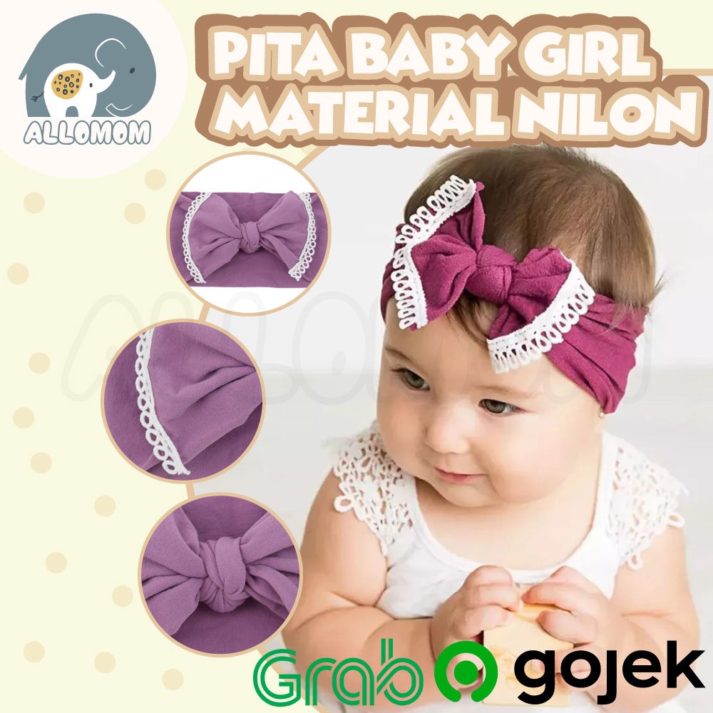 Jual Pita Renda Bando Baby Lucu / Headband Bayi / Newborn Cewek ...