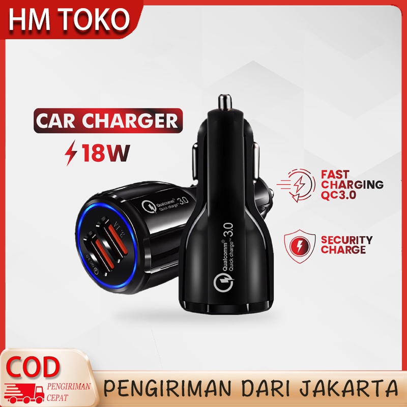 Jual HM TOKO Car Charger Colokan Mobil 2 Ports QC3.0 3.1A JOYSEUS ...
