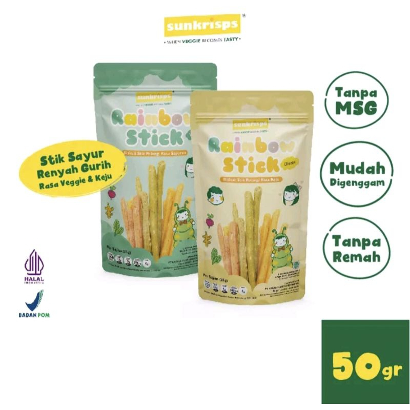 Jual Rainbow Stick Cheese Stick Veggie Besar | Stick Pelangi / Camilan ...