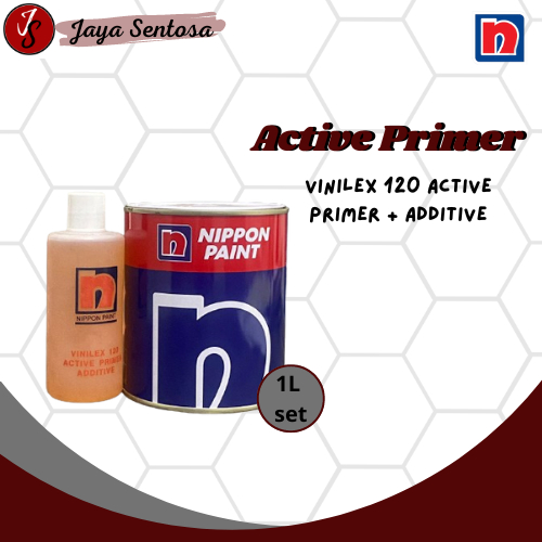 Jual [Kemasan Baru] Nippon Paint Active Primer Base + Additive 1Lt set | Shopee Indonesia