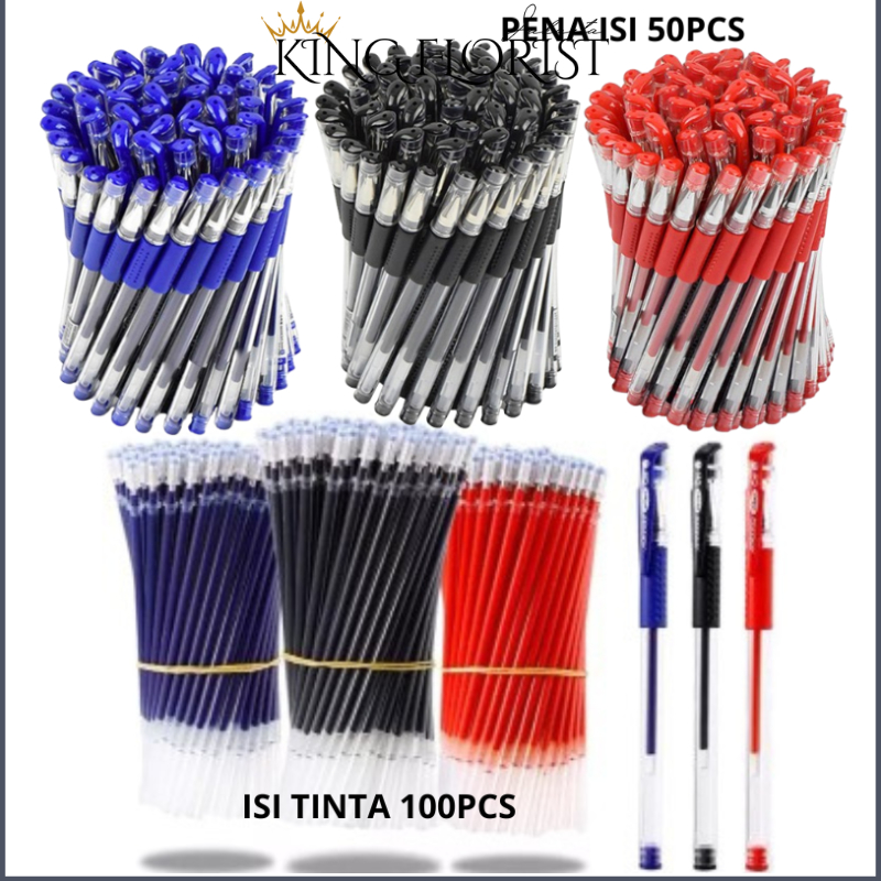 Jual PACK ISI 50PCS Pulpen Dengan Tinta Cair Per Pcs Pena Office Pena ...