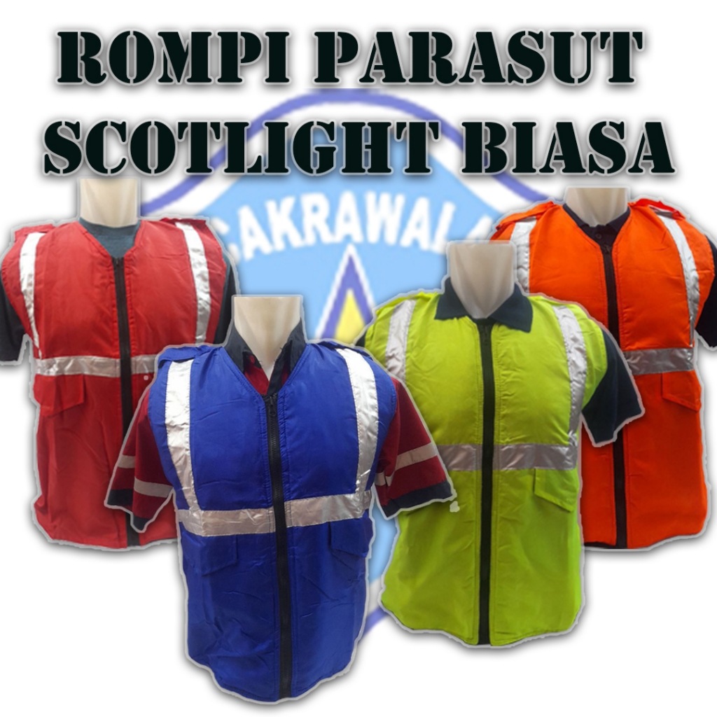 Jual Rompi safety Bahan Busa Parasut Scotlight/ Rompi Proyek/ Rompi ...
