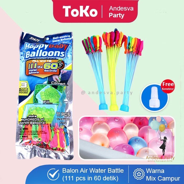 Jual Balon Air / Water Balon / Battle Water Ballon / Mainan Balon Air ...