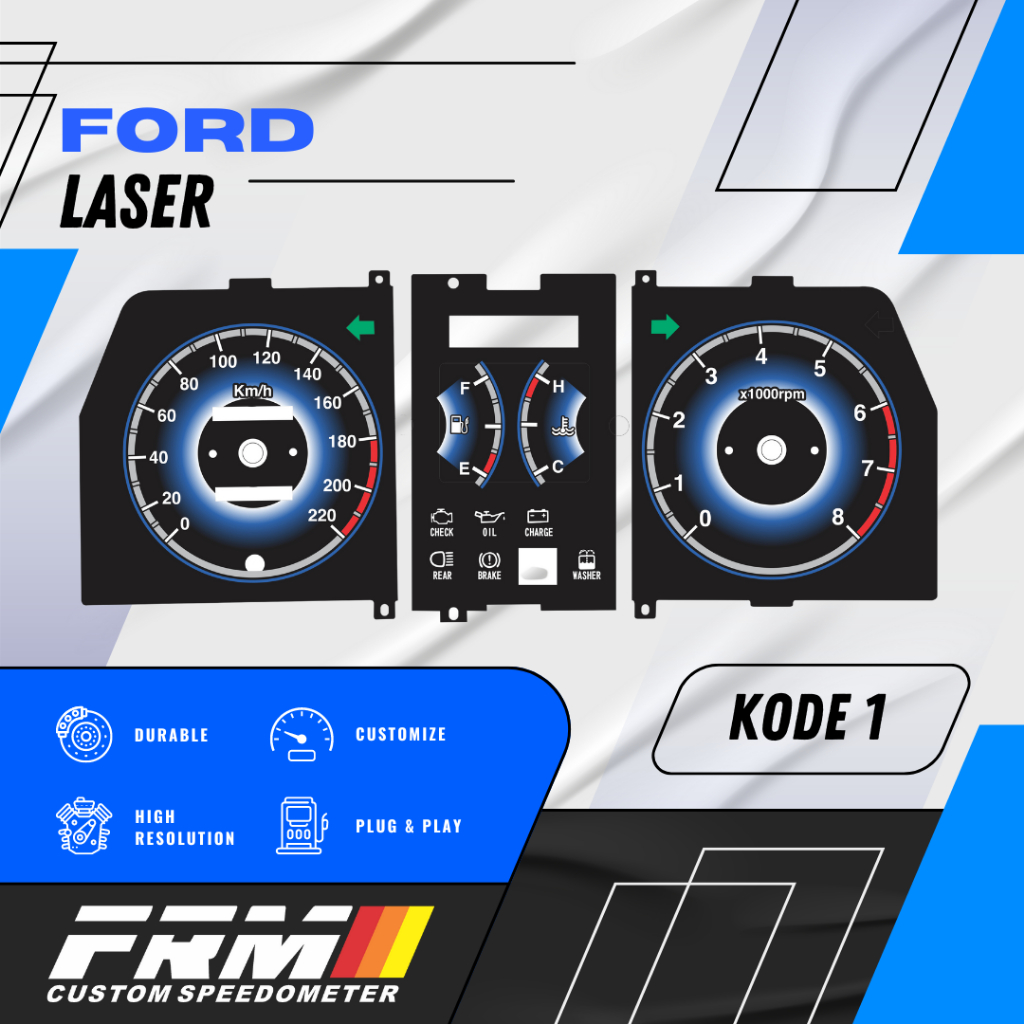 Jual Panel speedometer custom papan speedometer custom ford laser ...