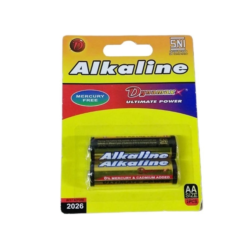 Jual Baterai Dynamax Alkaline Isi 2pcs 1 5volt Baterai Dynamax Aa A2