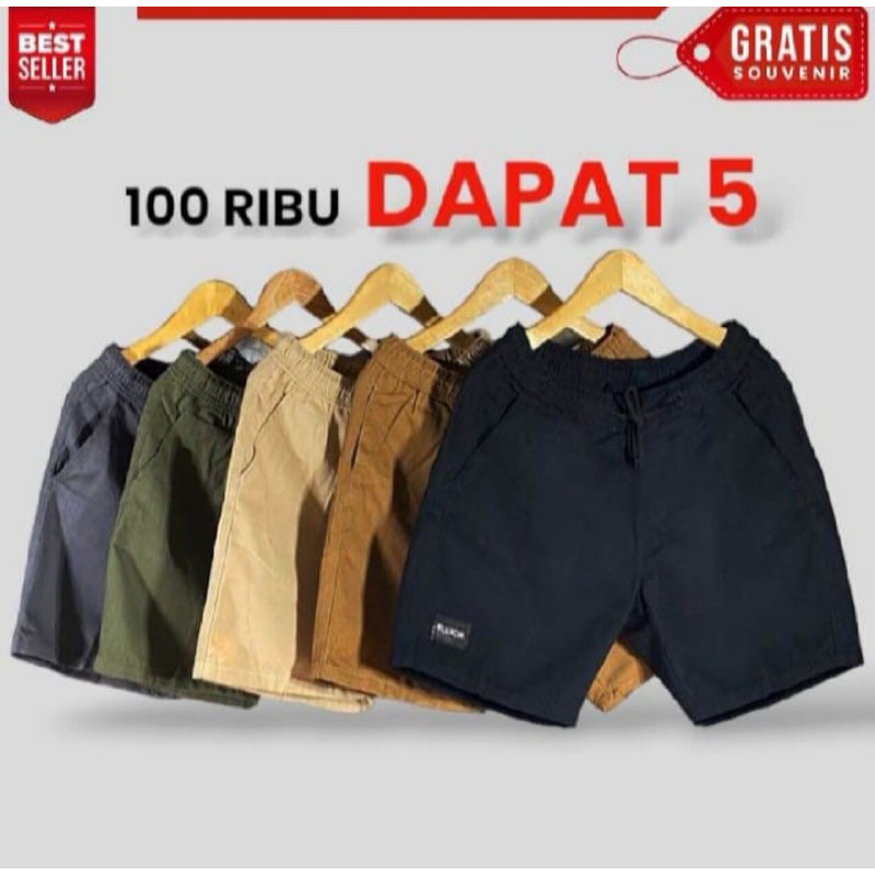 Jual BONUS DADAKAN !!! 100 RIBU DAPAT 5 PCS CELANA PENDEK PRIA SHORTPANTS BOARDSHORT PREMIUM ...