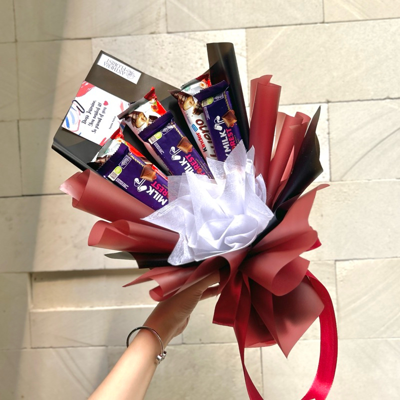 Jual Buket Coklat Ferrero Rocher, Bueno, Cadbury | Chocolate Bouquet ...