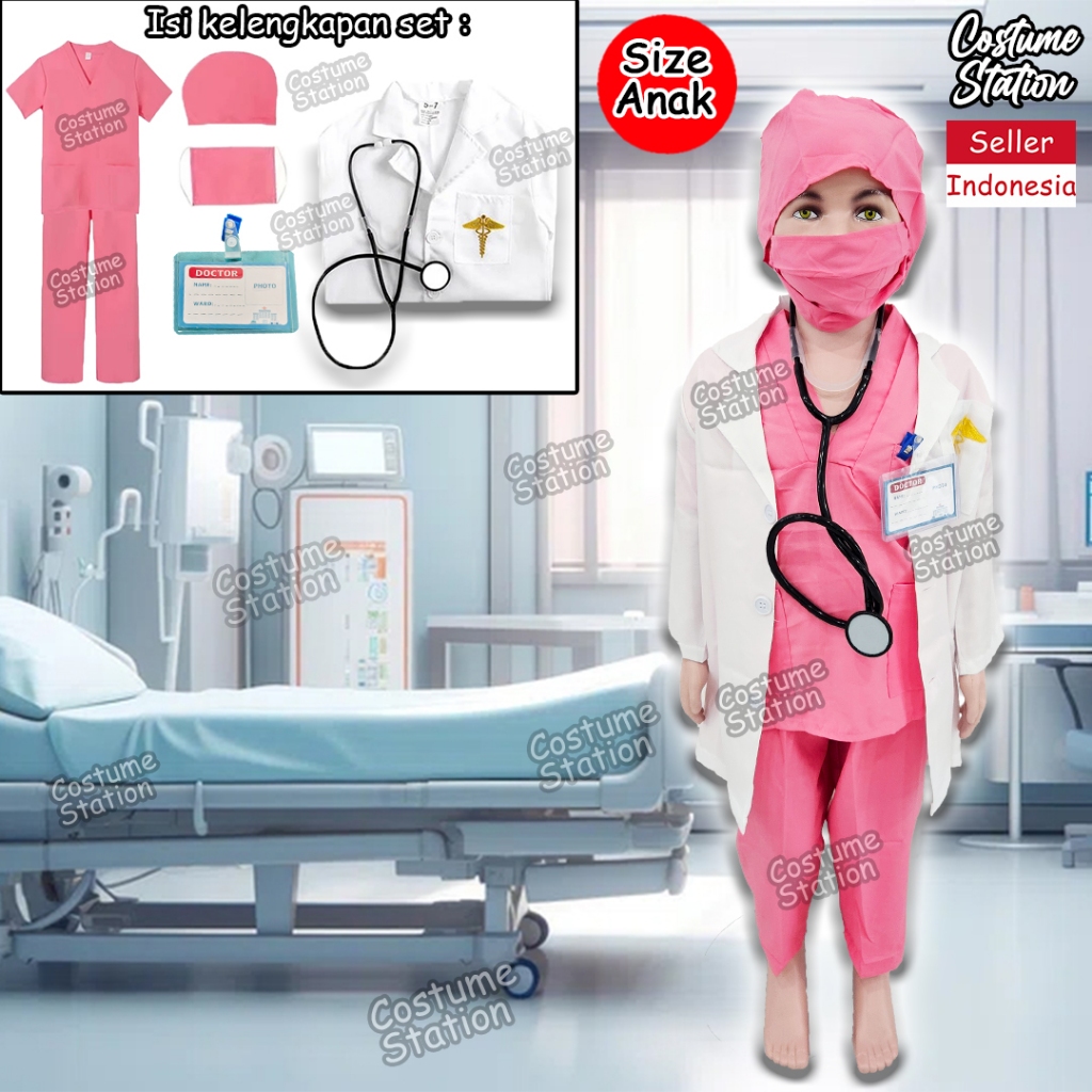 Jual Kostum Doctor / Costume Profesi Dokter Perawat Hospital Rumah ...