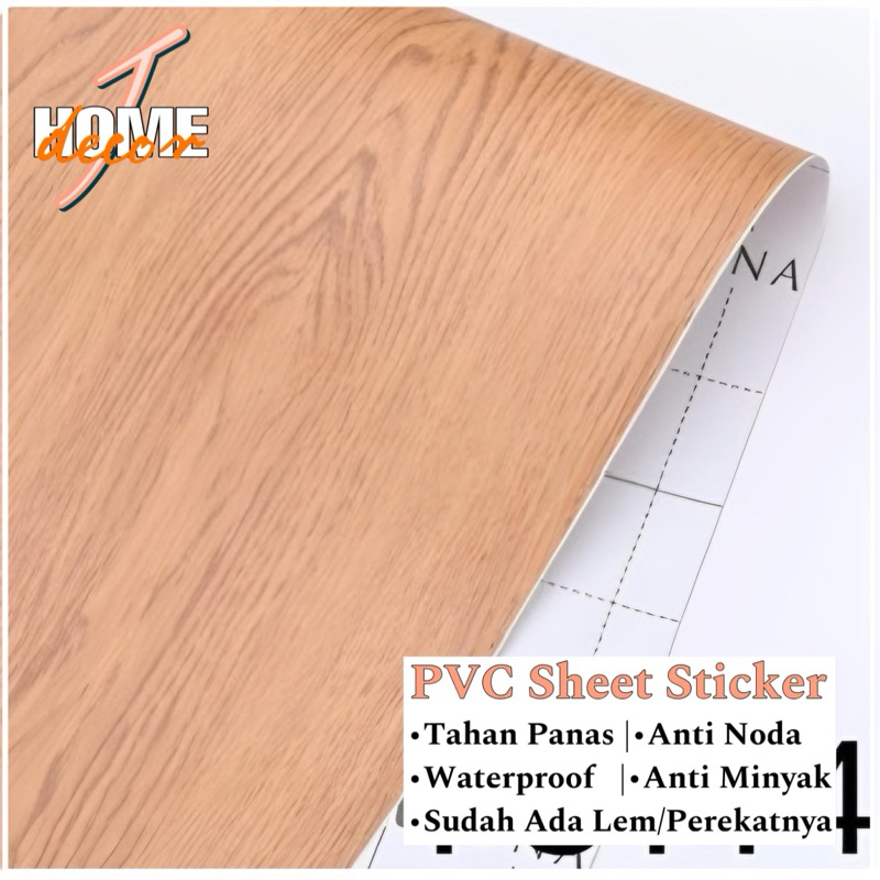 Jual stiker kayu PVC pelapis furinture meja lemari anti air dan minyak ...