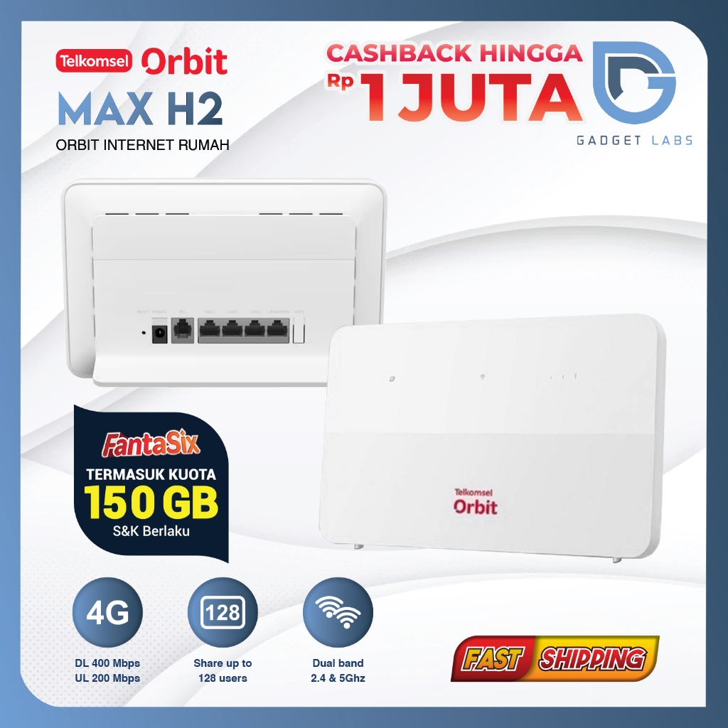Jual Modem Router Huawei B636 Telkomsel Orbit Max H2 Modem Wifi 4G Free ...