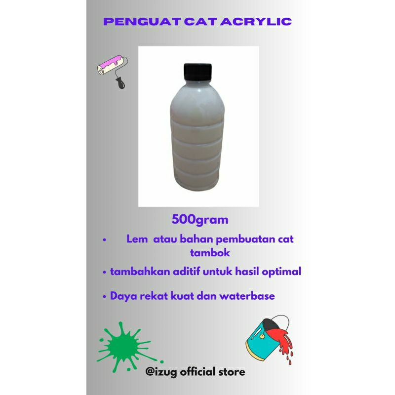 Jual Lem Binder Full Acrylic Glossy Penguat Cat Tembok Galvalum Metal ...