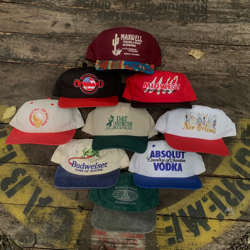 Jual Topi Vintage // Vintage Two Tones Hat // Topi dua warna | Shopee ...