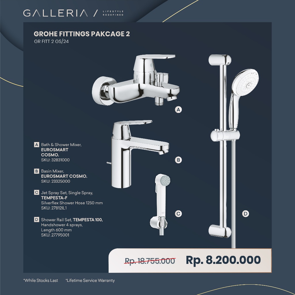 Jual Grohe Fittings Package 2 / Grohe Paket Fittings | Shopee Indonesia