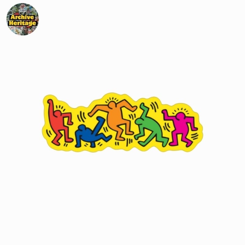 Jual sticker Keith Haring dance graphic stiker art artwork | Shopee ...