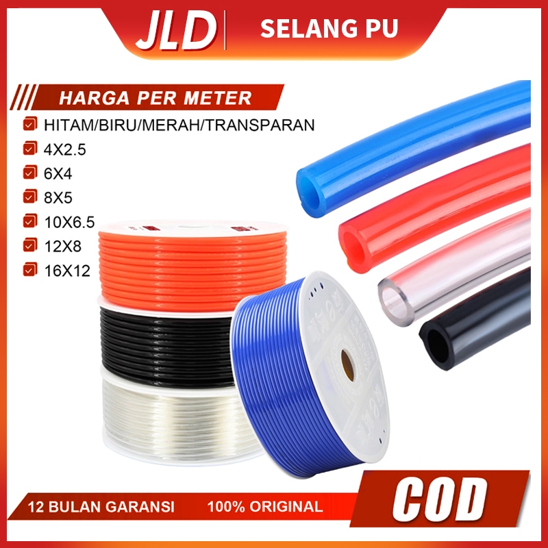 Jual Harga selang JLD PU per meter (4 warna 6 ukuran) Selang PU BISA COD! | Shopee Indonesia