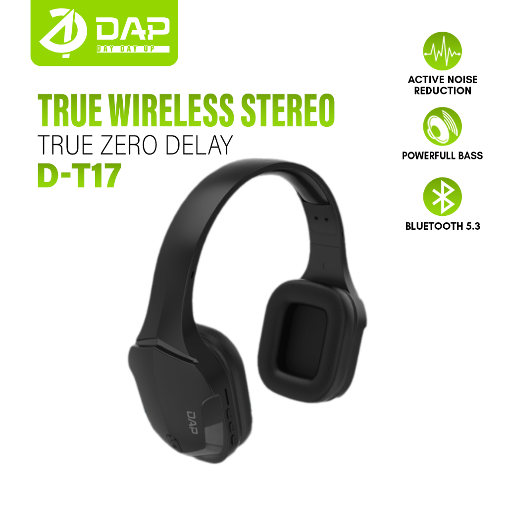 Jual DAP D-T17 Headphone Stereo Full Bass Wireless BT5.3 Wired 3 in 1 - Garansi 1 Tahun | Shopee ...