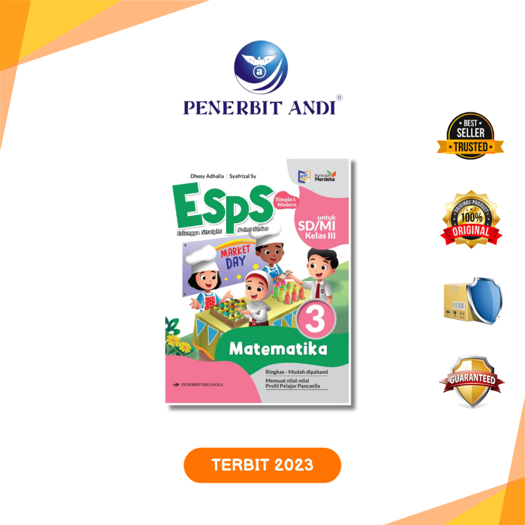 Jual Buku Pelajaran ESPS Matematika SD/MI Kelas 3 Kurikulum Merdeka | Shopee Indonesia