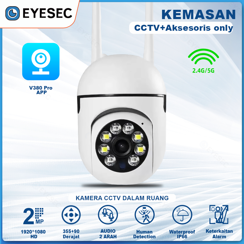 Jual EYESEC IP Camera CCTV Outdoor 1080P 2.4G WIFI CCTV Tanpa Kabel ...