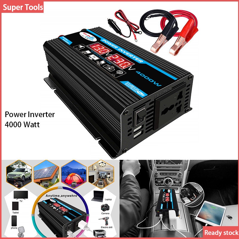 Jual Power Inverter 4000 Watt / Inverter 4000W / Mobil Inverter 12V DC ...