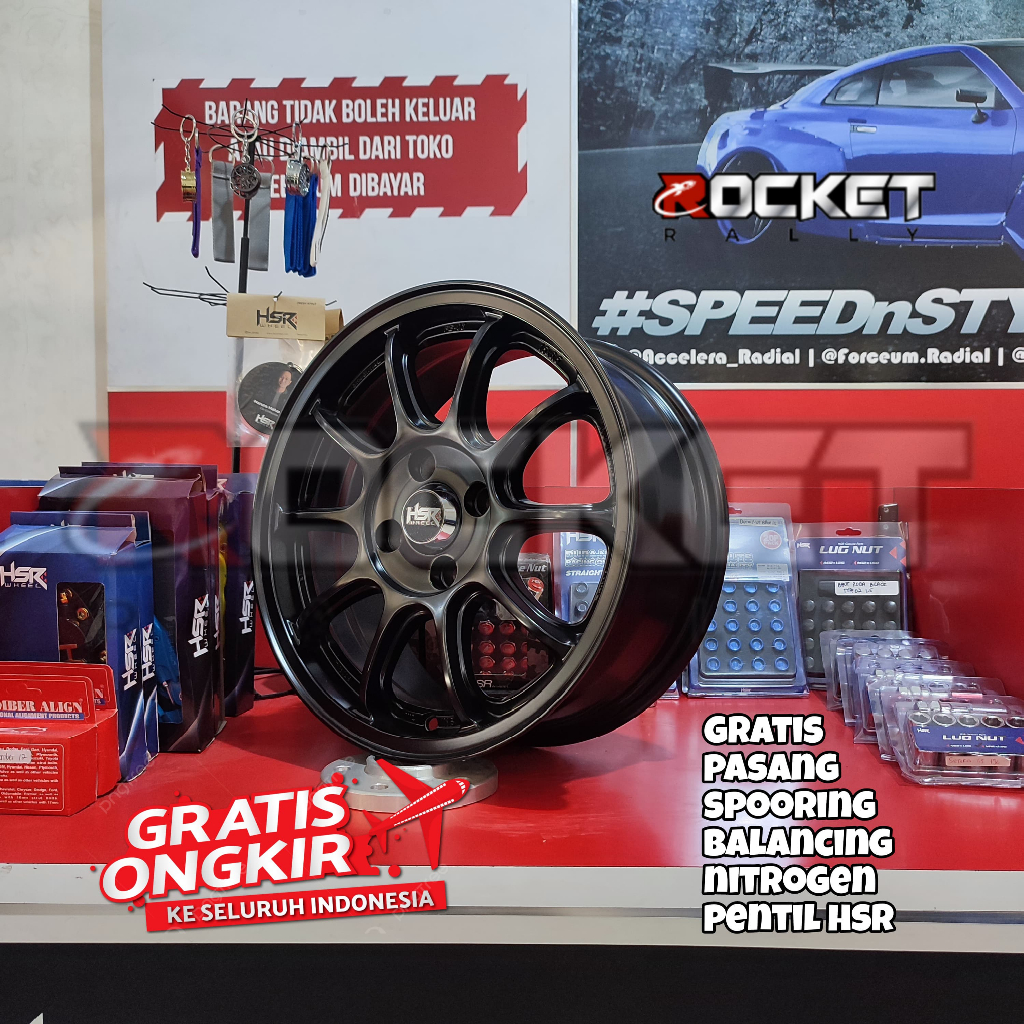 Jual Velg Mobil R15 Honda Mobilio Brio Jazz Civic Yaris agya Ayla Vios Pelek HSR BOROKO TJH Ring ...