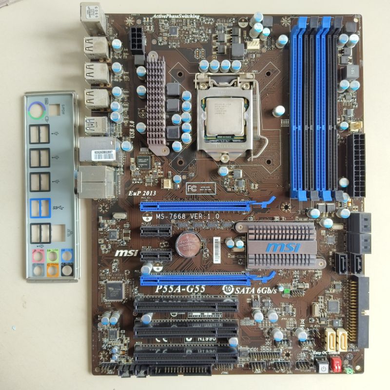 Jual MOBO MSI P55 + CORE I5 750 LGA 1156 DDR3 | Shopee Indonesia