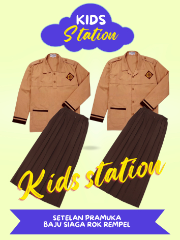 Jual Setelan Pramuka SD MI Baju Siaga Lengan Panjang Rok Rempel Seragam ...