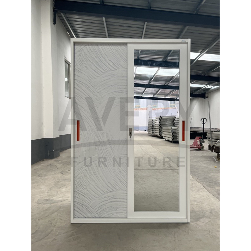 Jual Lemari Baju Sliding Besi SANDY - Lemari Baju Sliding - Almari Baju ...