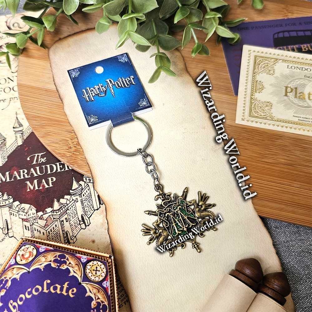 Jual Gantungan Kunci Keychain Harry Potter Malfoy Family Crest Key ...