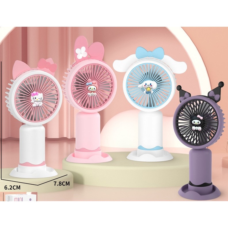 Jual Kipas Angin Mini Portable Karakter Lucu Sanrio Series USB ...