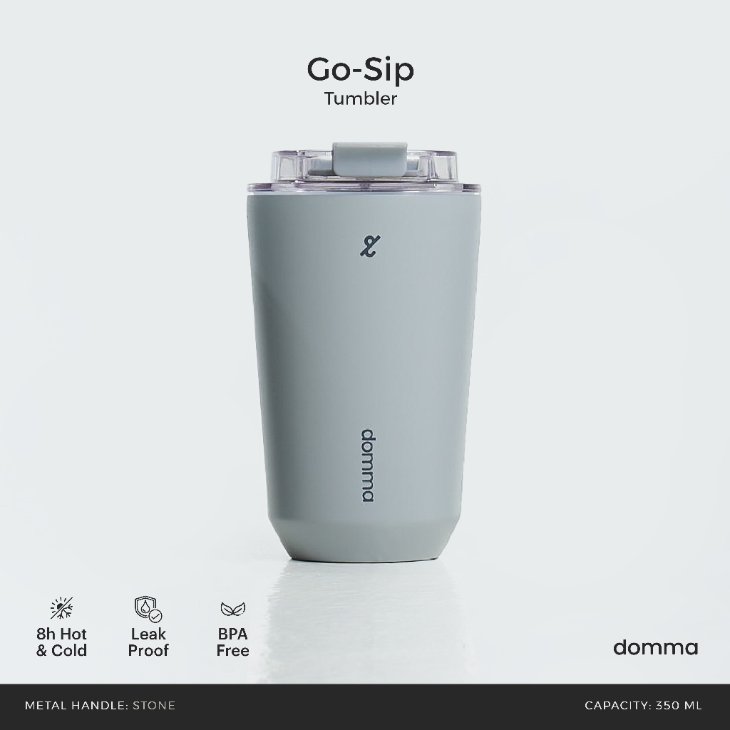 Jual [Domma] Custom Engrave - 350 ml Go-Sip Tumbler Double Wall Stainless Steel Insulated Water ...
