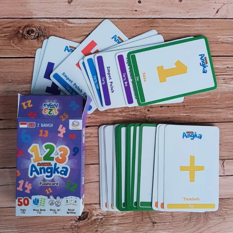 Jual MARBEL ANGKA FLASHCARD - Kartu belajar Angka untuk anak-anak ...