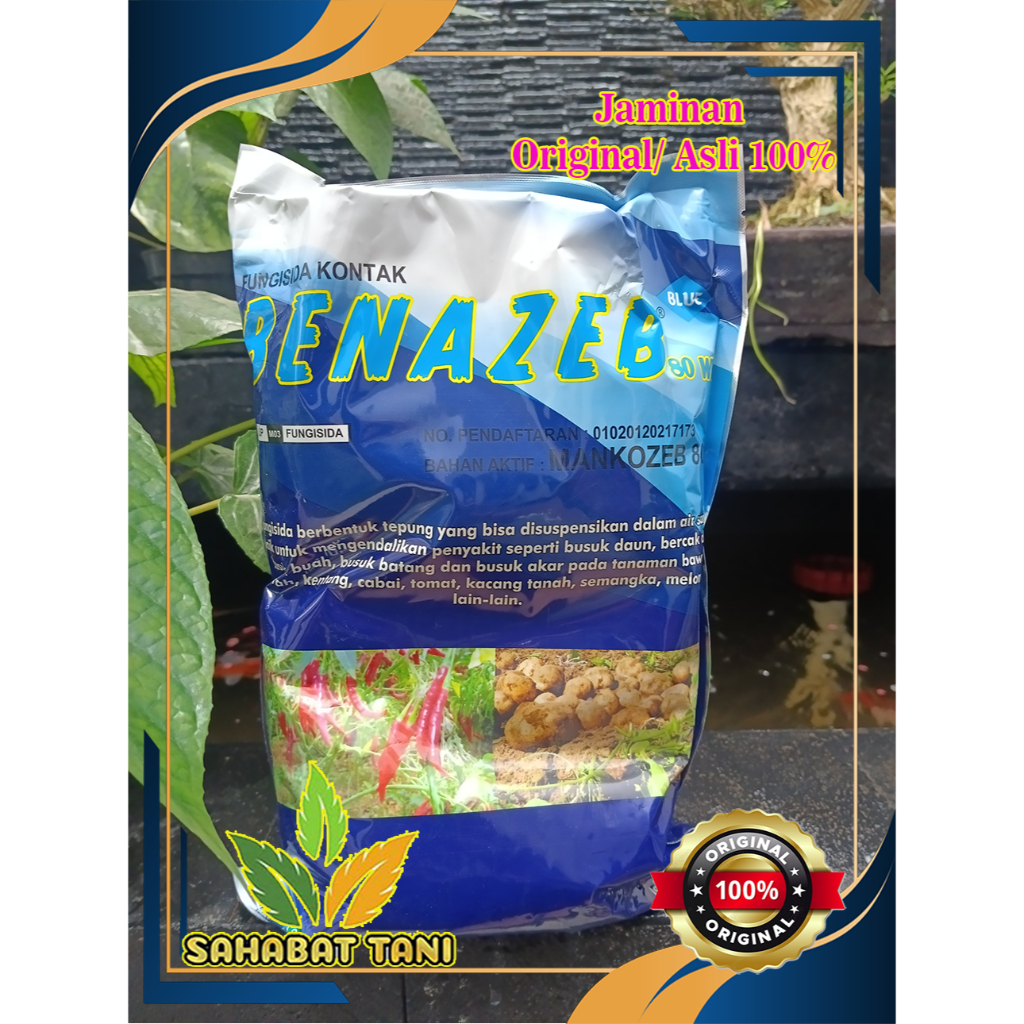 Jual Fungisida Benazeb Mancozeb Biru 80WP 1 KG, membasmi jamur | Shopee ...