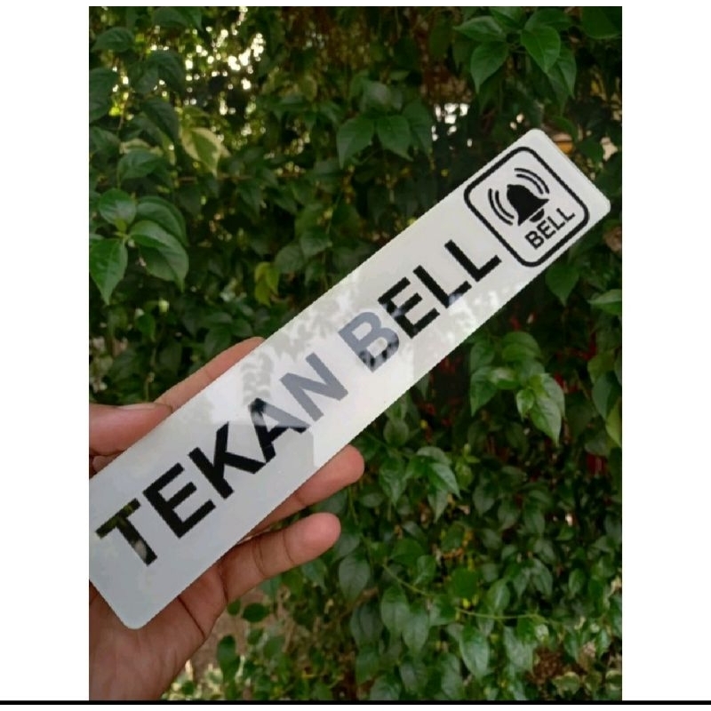 Jual Tanda Bell Akrilik | papan bell akrilik Solusi tepat agar kurir ...