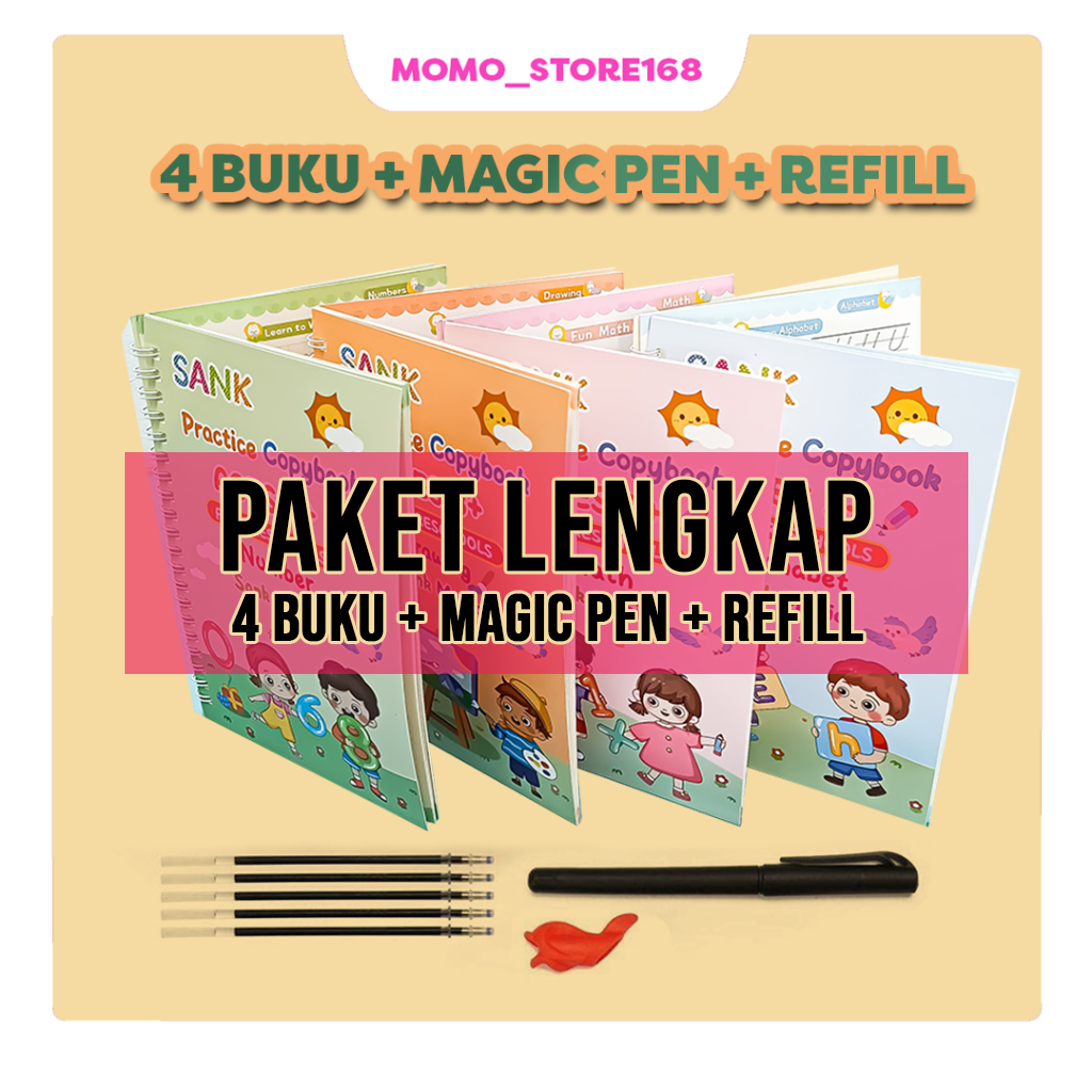 Jual (PAKET LENGKAP) sank magic book 4 buku Set Magic Practice Book ...