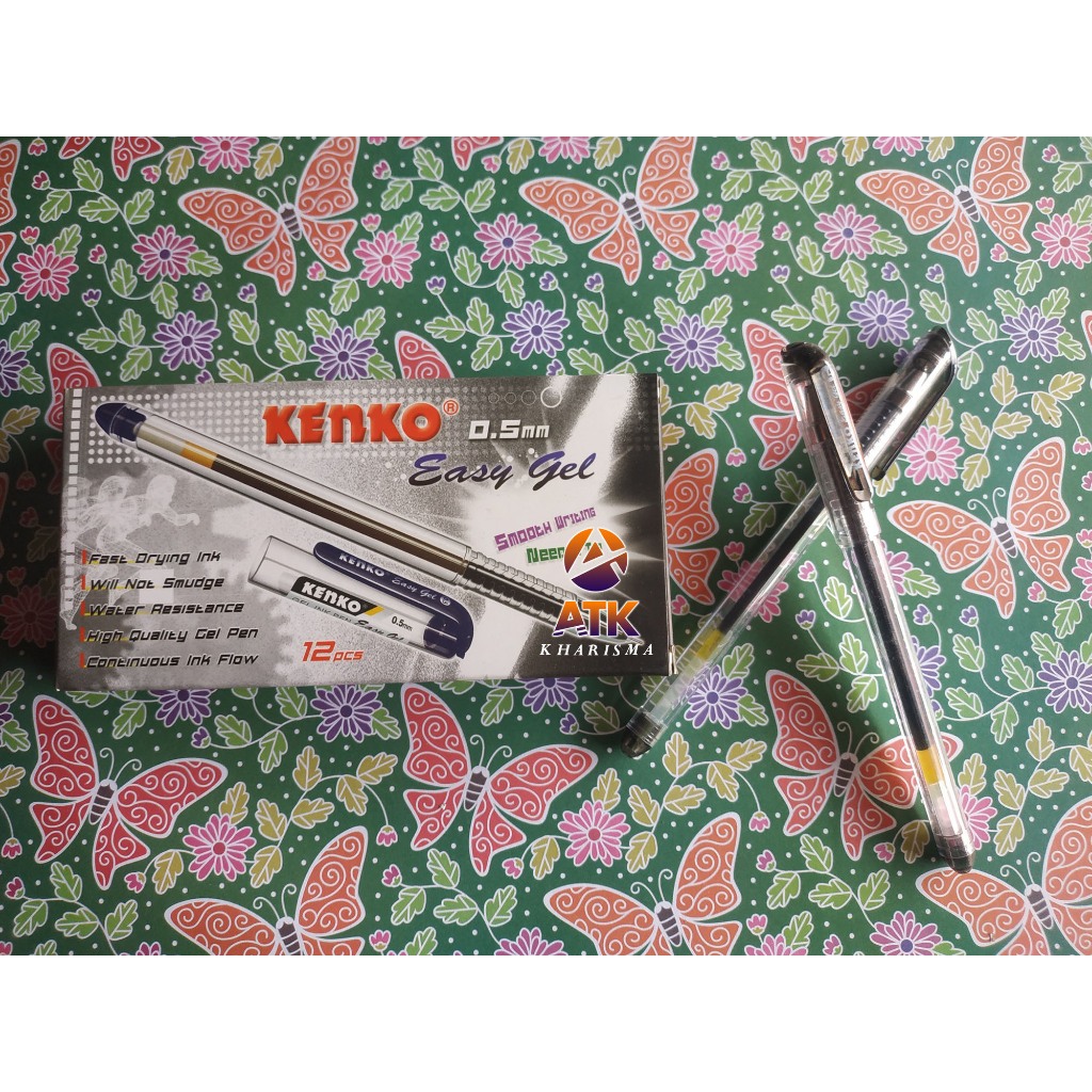 Jual Pulpen Kenko Easy Gel 0.5mm - Hitam | Shopee Indonesia
