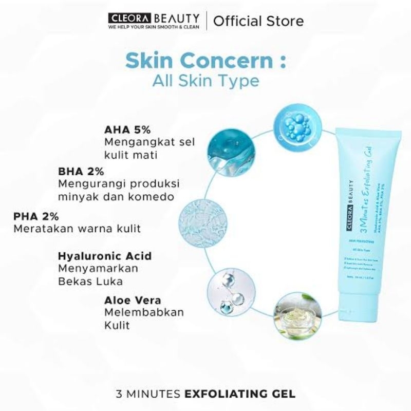 Jual Cleora Beauty3 Minute Exfo Gel | Shopee Indonesia