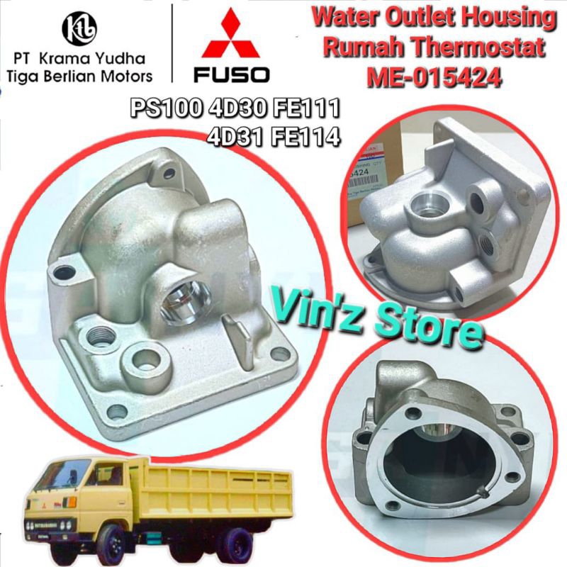 Jual RUMAH THERMOSTAT MITSUBISHI COLT DIESEL PS 100 PS100 4D30 FE111 4D31 FE114 TIPE ASLI ...