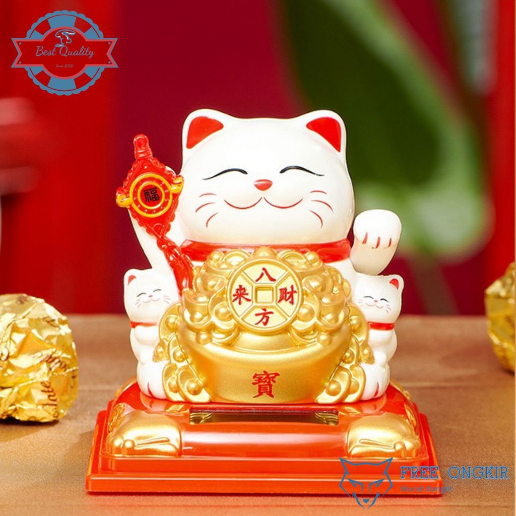 Jual Lucky Cat Maneki Neko Fortune Home Decoration Ornaments Cute ...