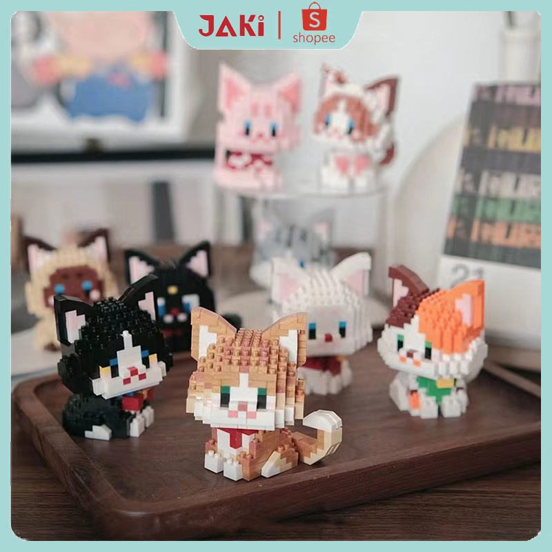 Jual JAKI Kucing Series Nano Mainan Block Cat Balok Susun peliharaan ...